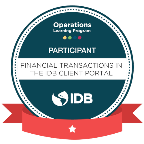 Financial Transactions Management in the IDB Client Portal