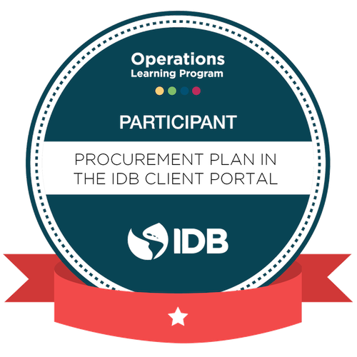 Procurement Plan in the IDB Client Portal