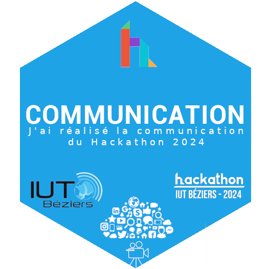 Hackathon - IUT Béziers - 2024 - Badge "Communication"