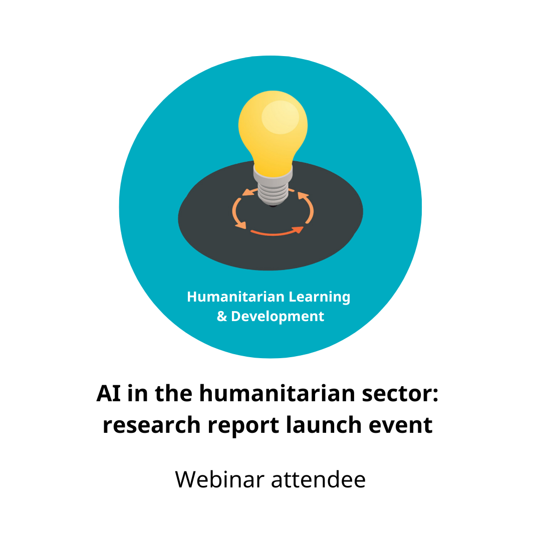 AI in the humanitarian sector research: report launch event