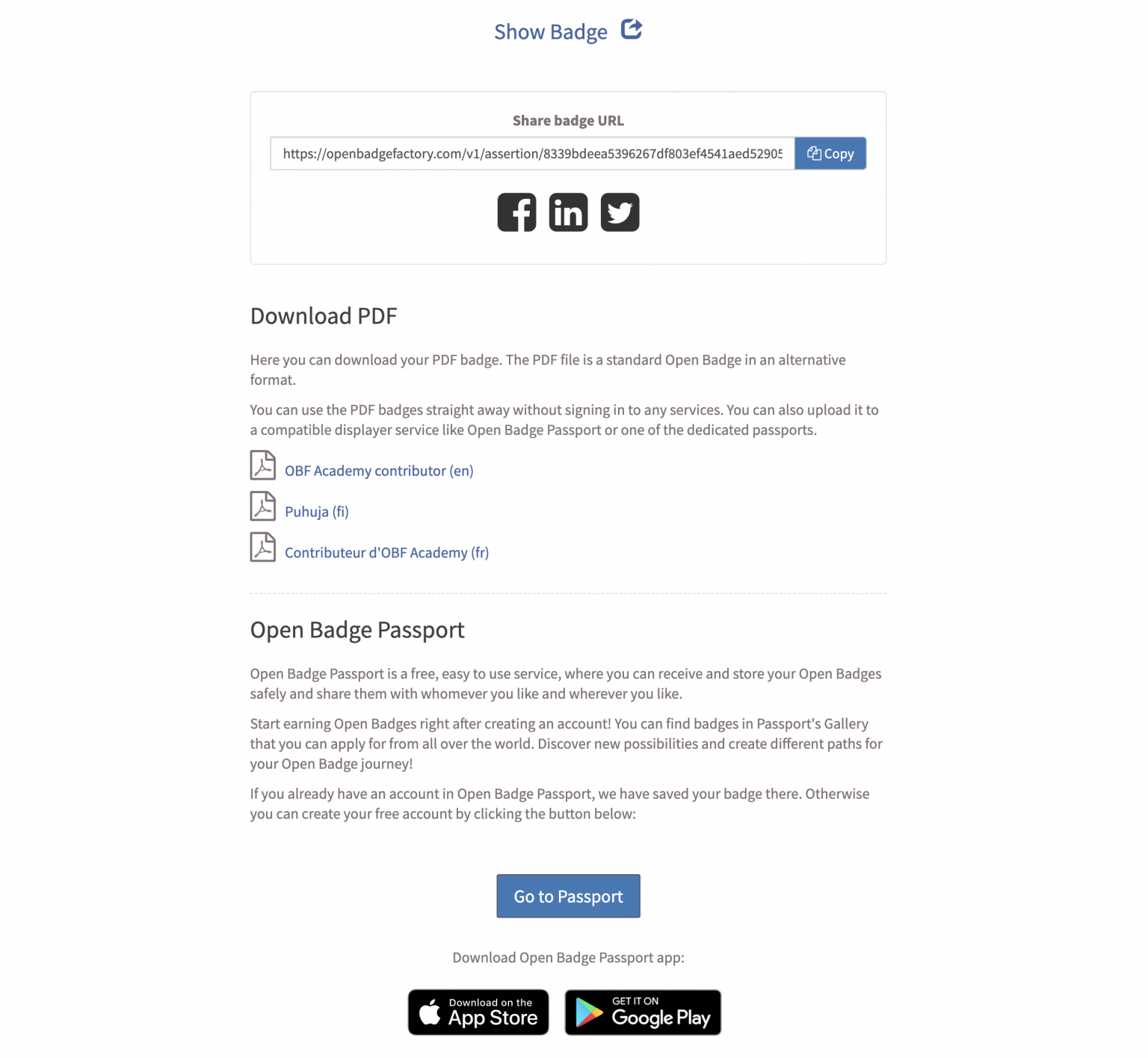 Frequently asked questions - Open Badge Factory