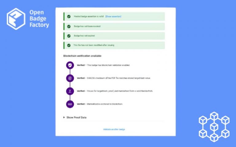 Blockchain open badges - Open Badge Factory